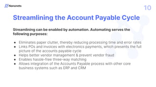 The Accounts Payable Process | PDF