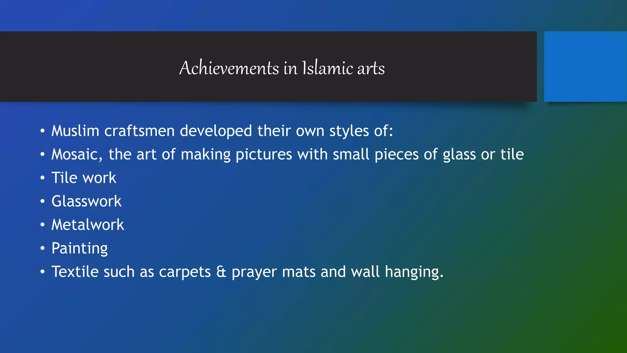 The achievements of the early islamic world | PPTX | Islam | Religion ...