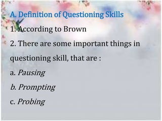 Theaching basic skill | PPT