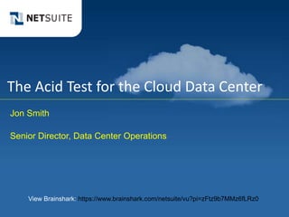The acid test for cloud data center | PPT