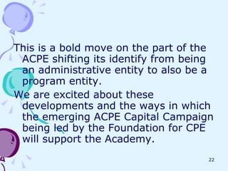 The Acpe Academy | PPT