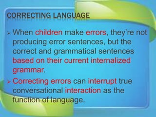 The Acquisition of Language | PPTX