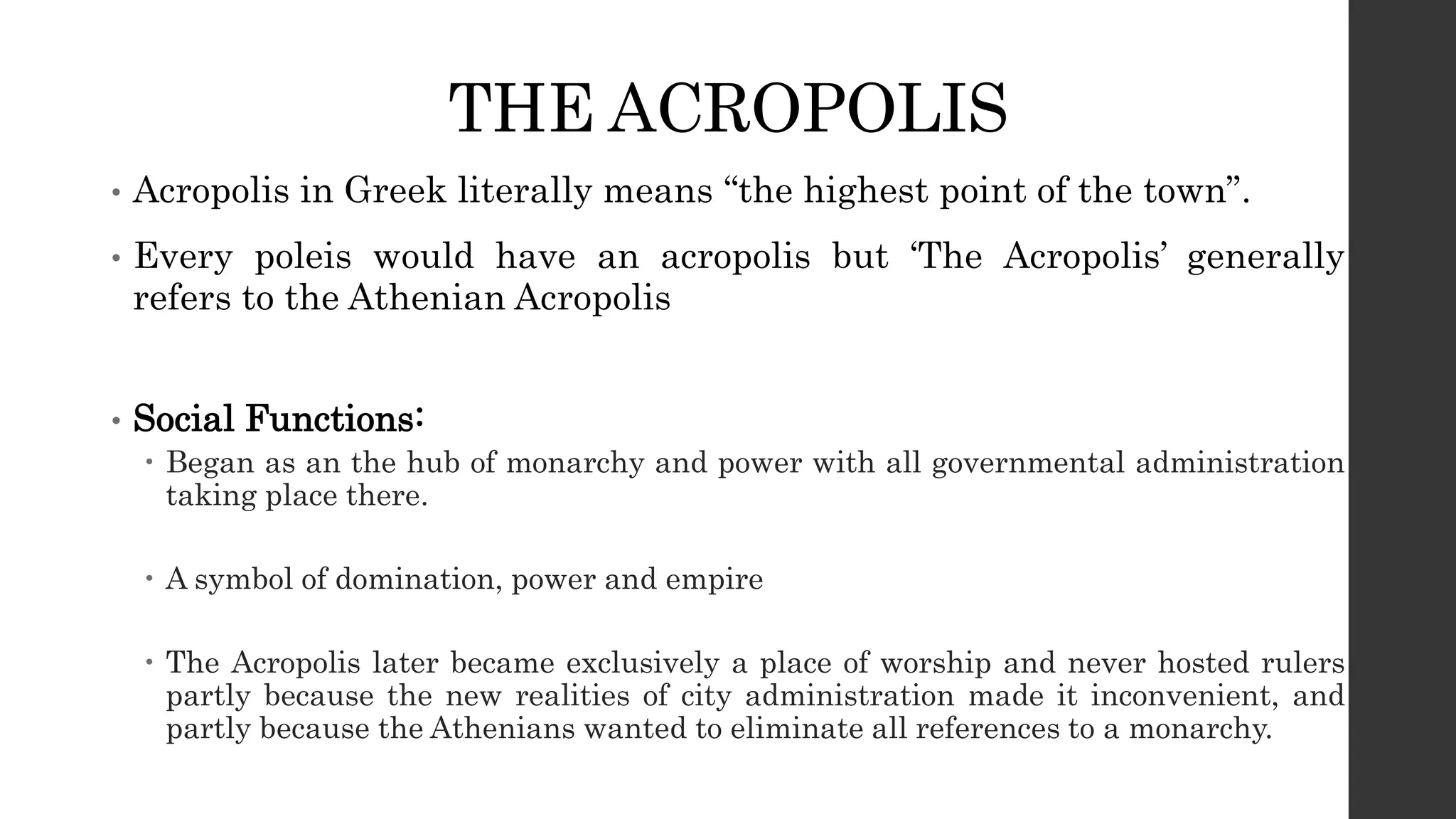 The acropolis overview | PPTX