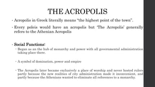 The acropolis overview | PPTX