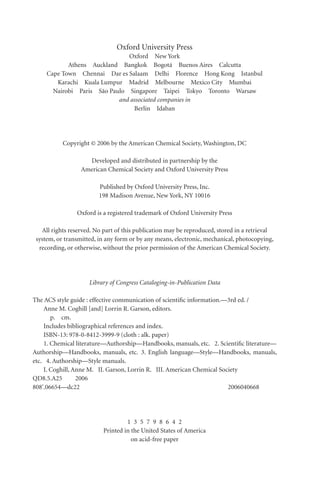 The acs style guide | PDF