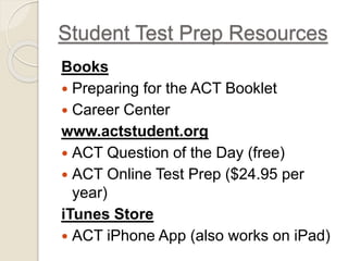 The ACT Test | PPTX