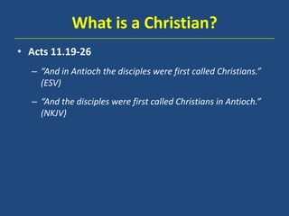 The Active Christian and the Active Church | PPTX