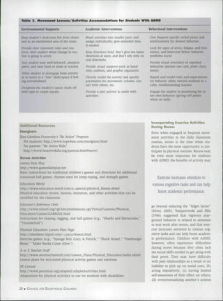 The Active Classroom Supporting Students With Attention Deficit ...