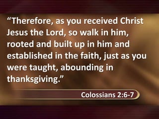 Thanksgiving is the act of praise to God | PPTX