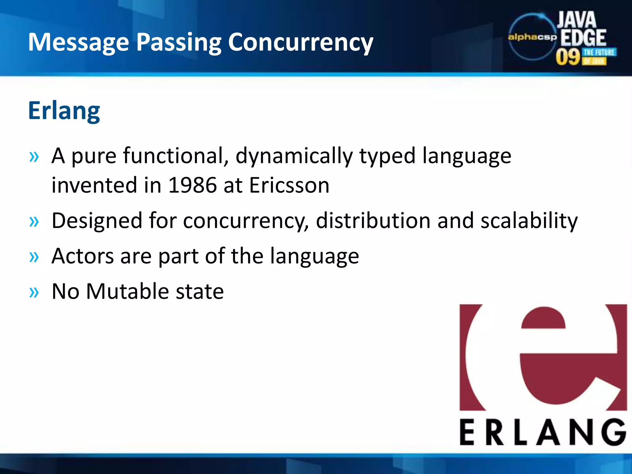 The Actor Model - Towards Better Concurrency | PPTX | Programming Languages | Computing