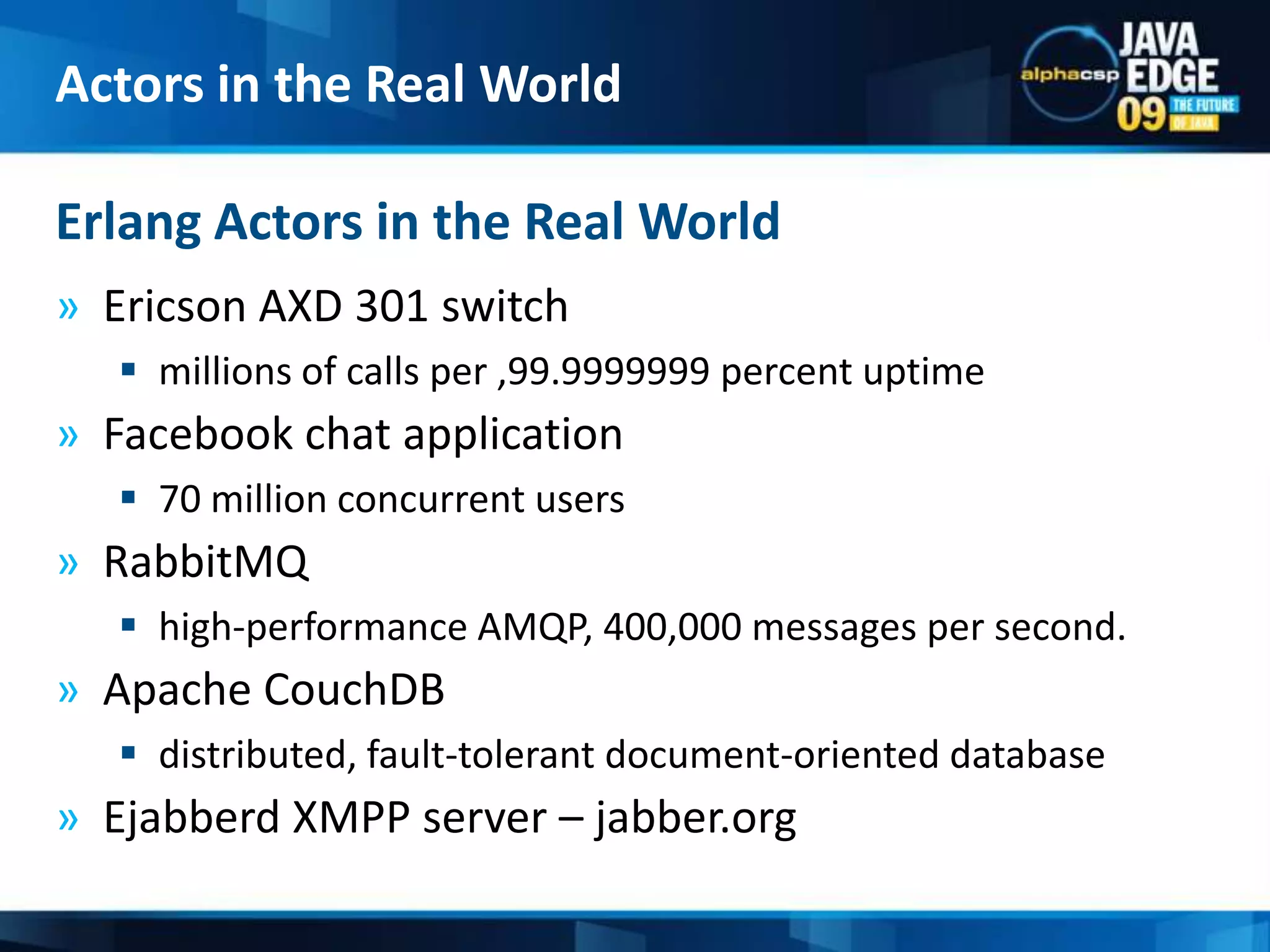 The Actor Model - Towards Better Concurrency | PPT
