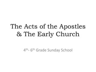 The acts of the apostles | PPTX