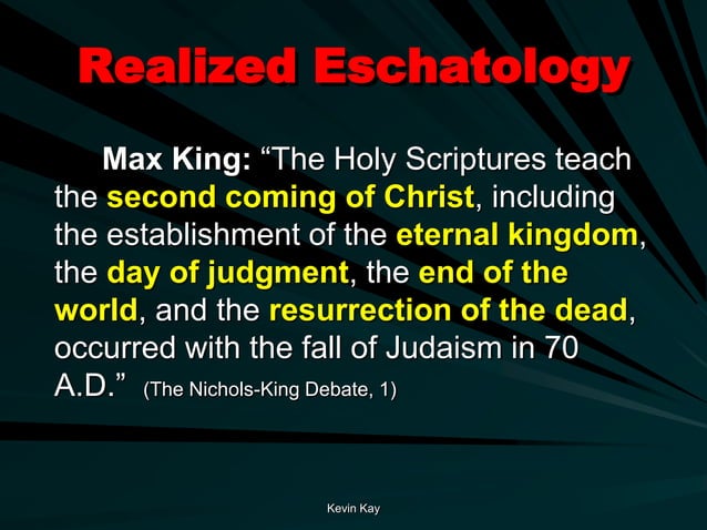 The AD 70 Doctrine | PPTX | Christianity | Religion & Spirituality