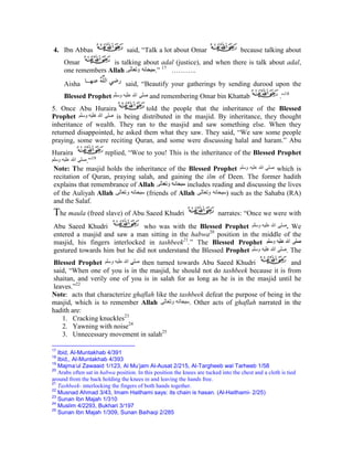 The adaab (etiquettes) of masjid | PDF