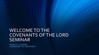 The Adamic Covenant | PPT