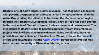 The Adani Dharavi Development Project A Transformative Impact on the ...
