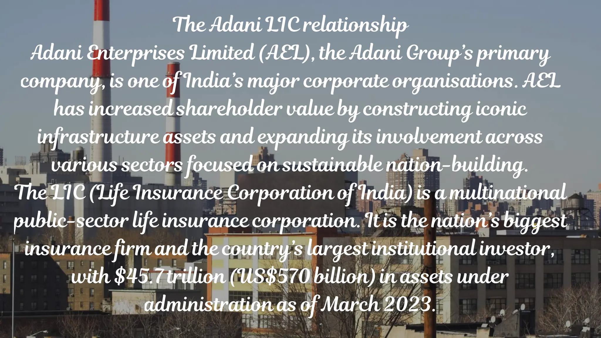 The Adani Group and LIC – A Sustainable Partnership for a Better ...