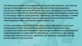 The Adani Group claims that foreign entities are attempting to damage its reputation | PPT