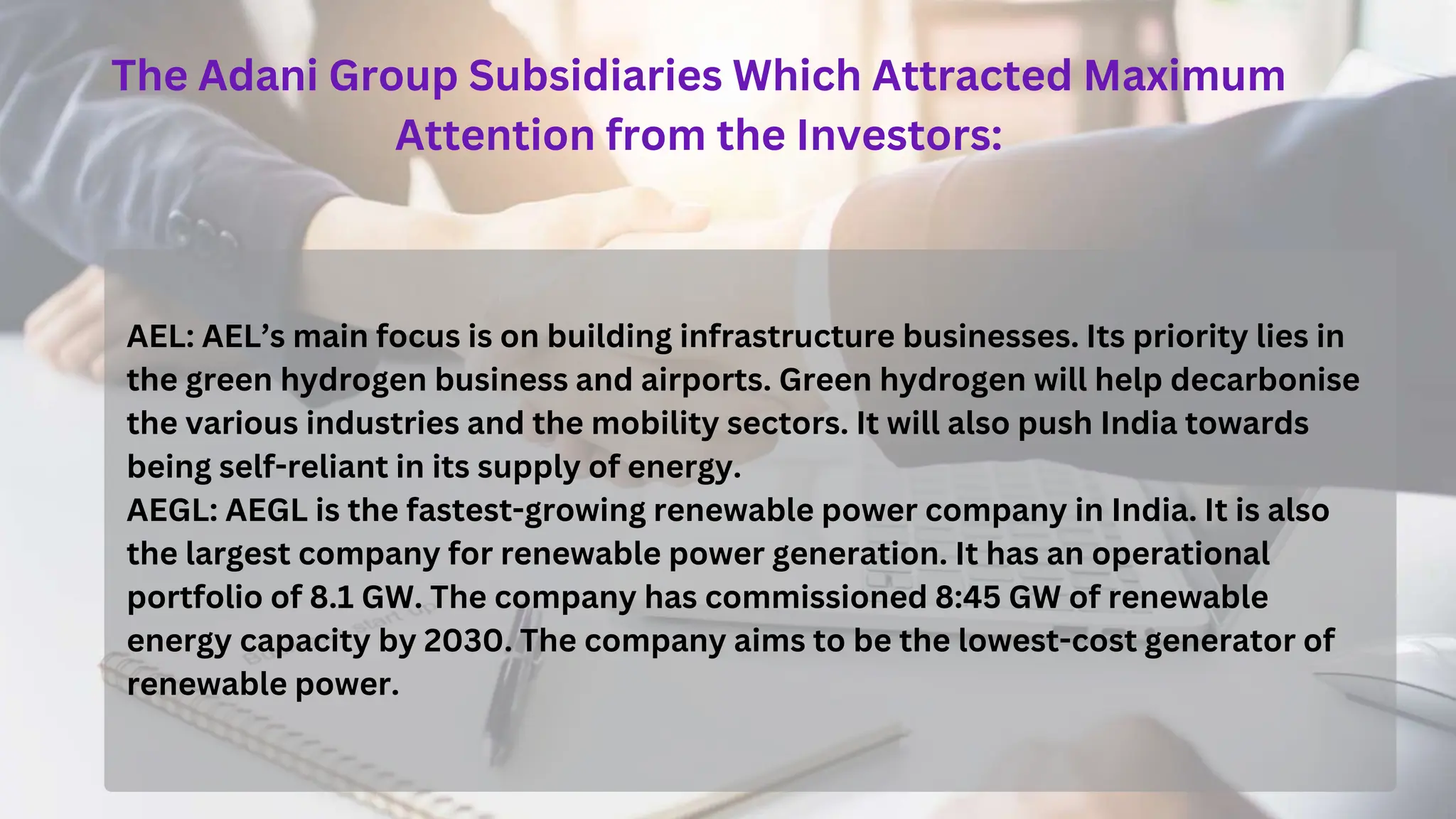 The Adani Group Introduces New Investment Partners to India’s ...