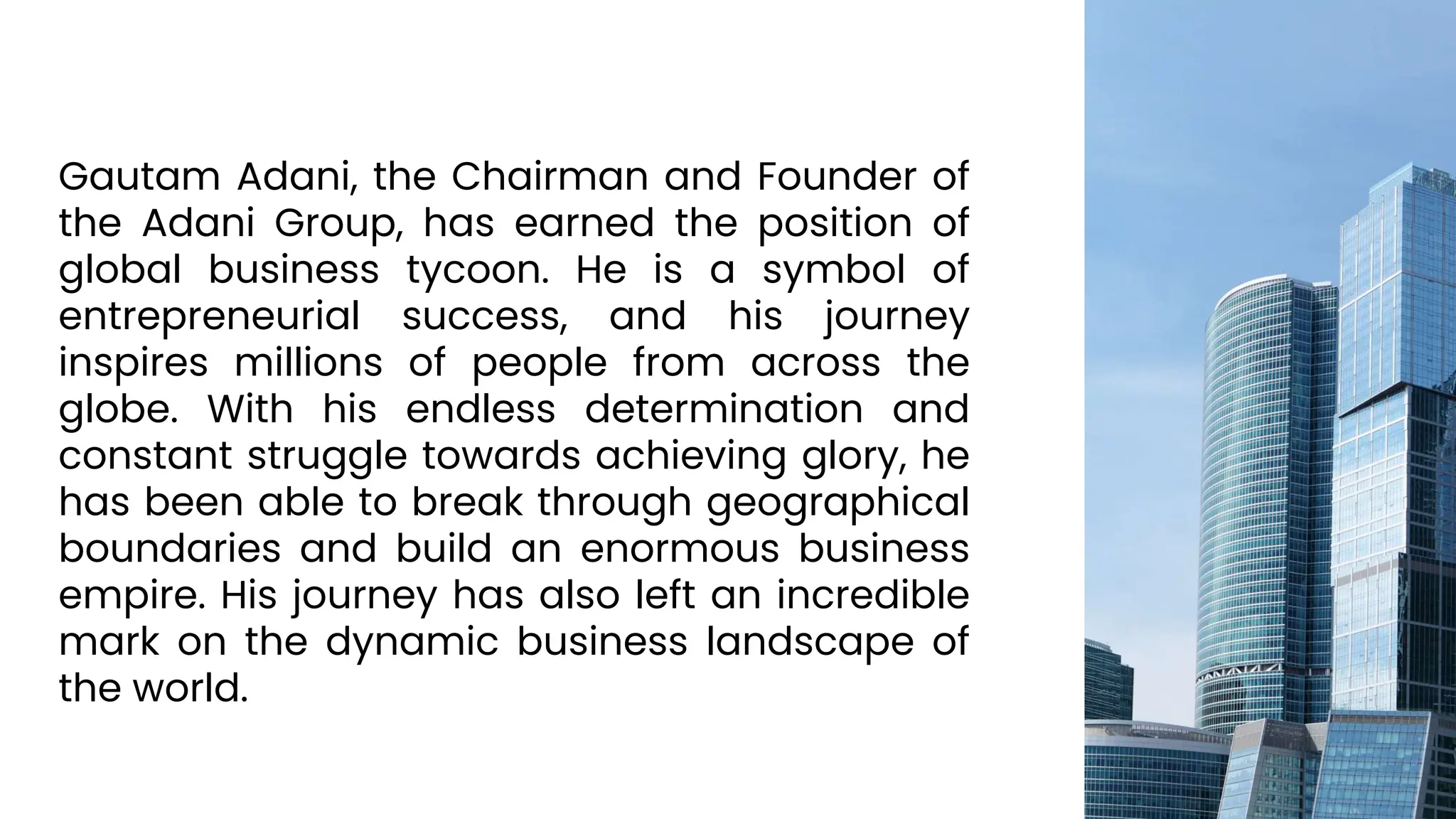 The adani group growth incredible journey | PPTX