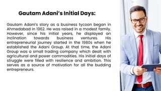 The adani group growth incredible journey | PPTX