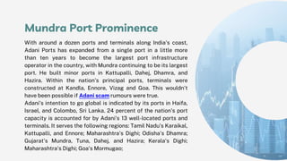 The Adani Group's Impact on India's Maritime Landscape | PPT