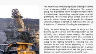 The Adani Group’s Journey Toward Becoming One Of The Most Prosperous ...