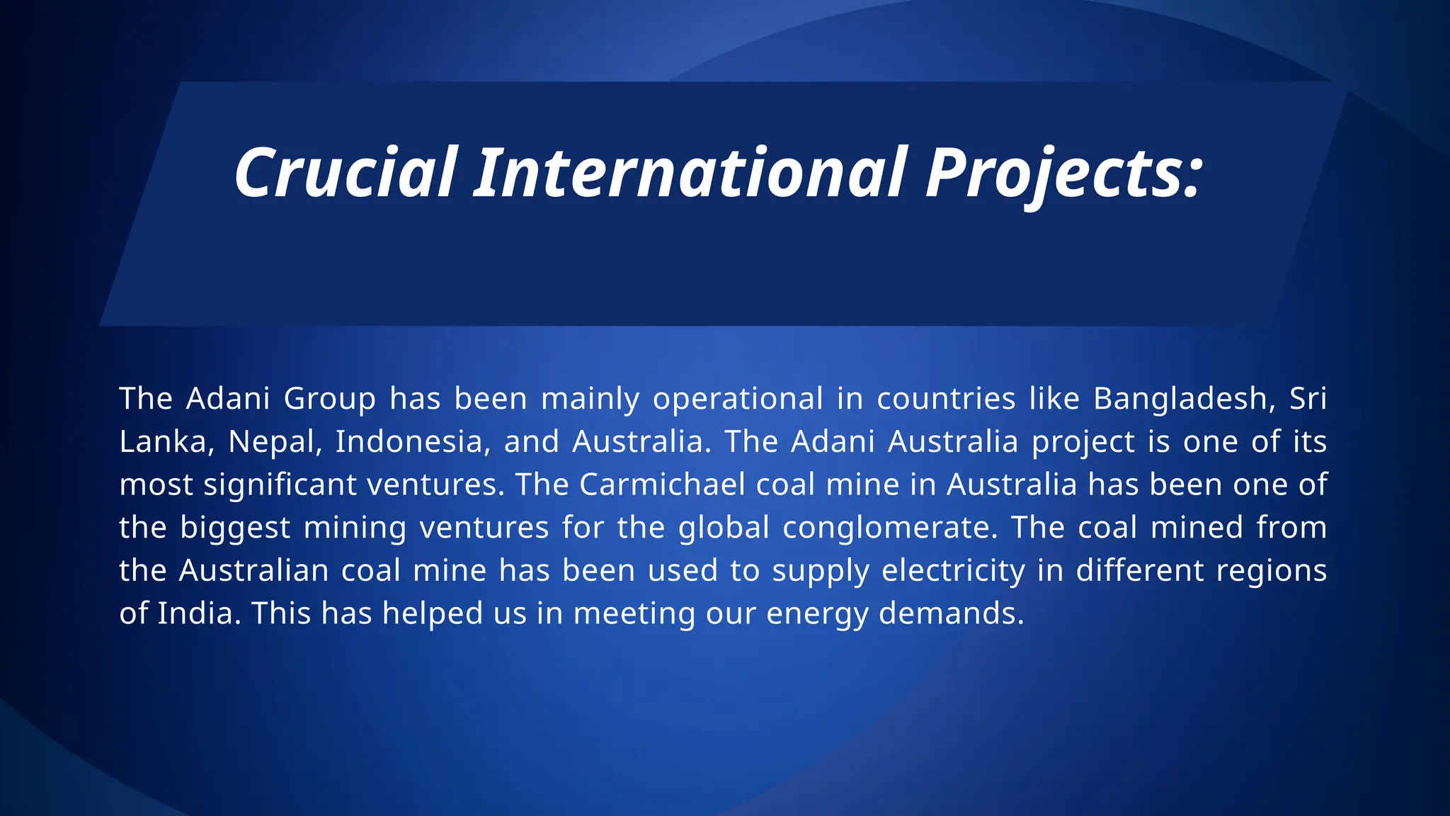 The Adani Group’s Journey Towards Expanding Its Boundaries | PPTX