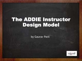 The addie instructor design model | PPT