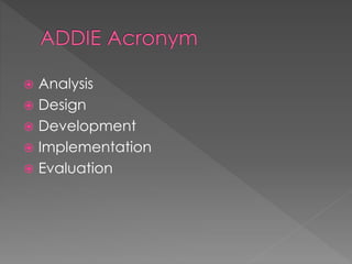 ADDIE Model | PPTX