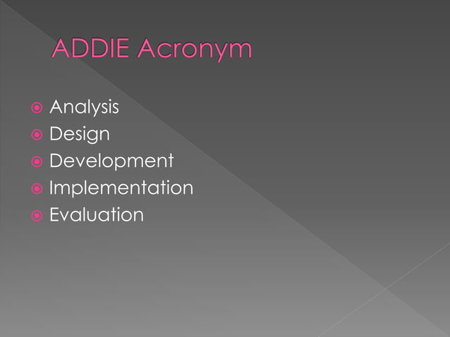 ADDIE Model | PPTX