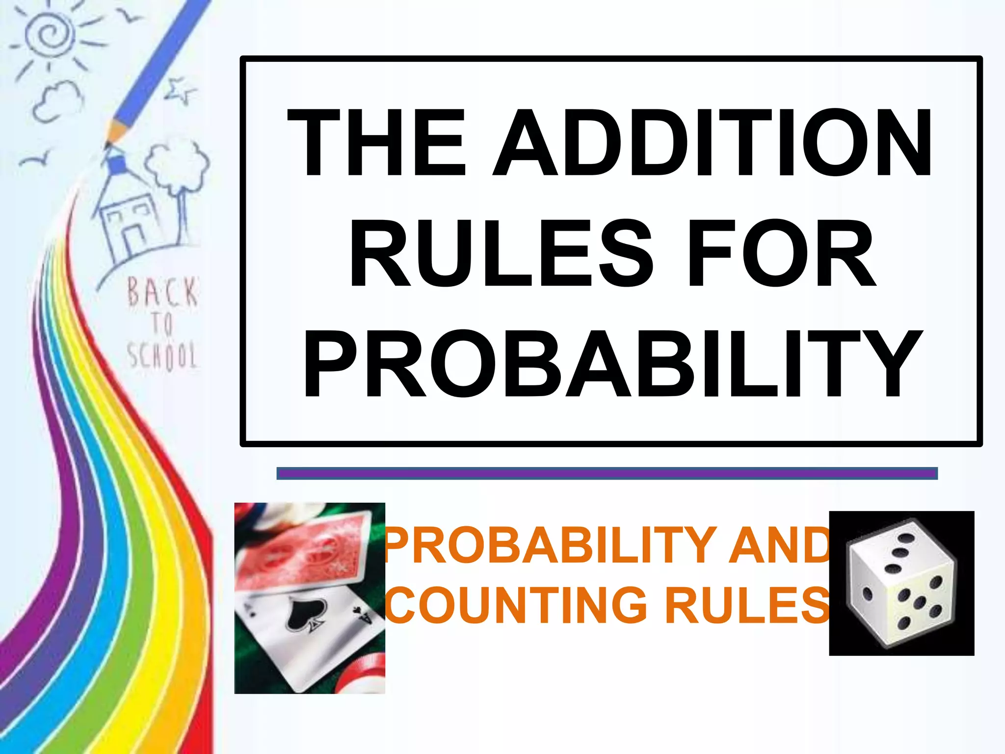 THE ADDITION RULES FOR PROBABILITY.pptx