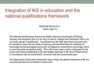 Thea de wet intro indigenous knowledge and cognitive justice | PPT