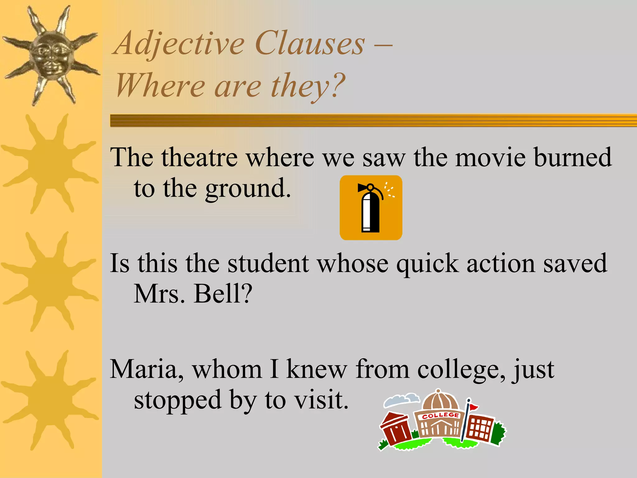 The Adjective Clause | PPT