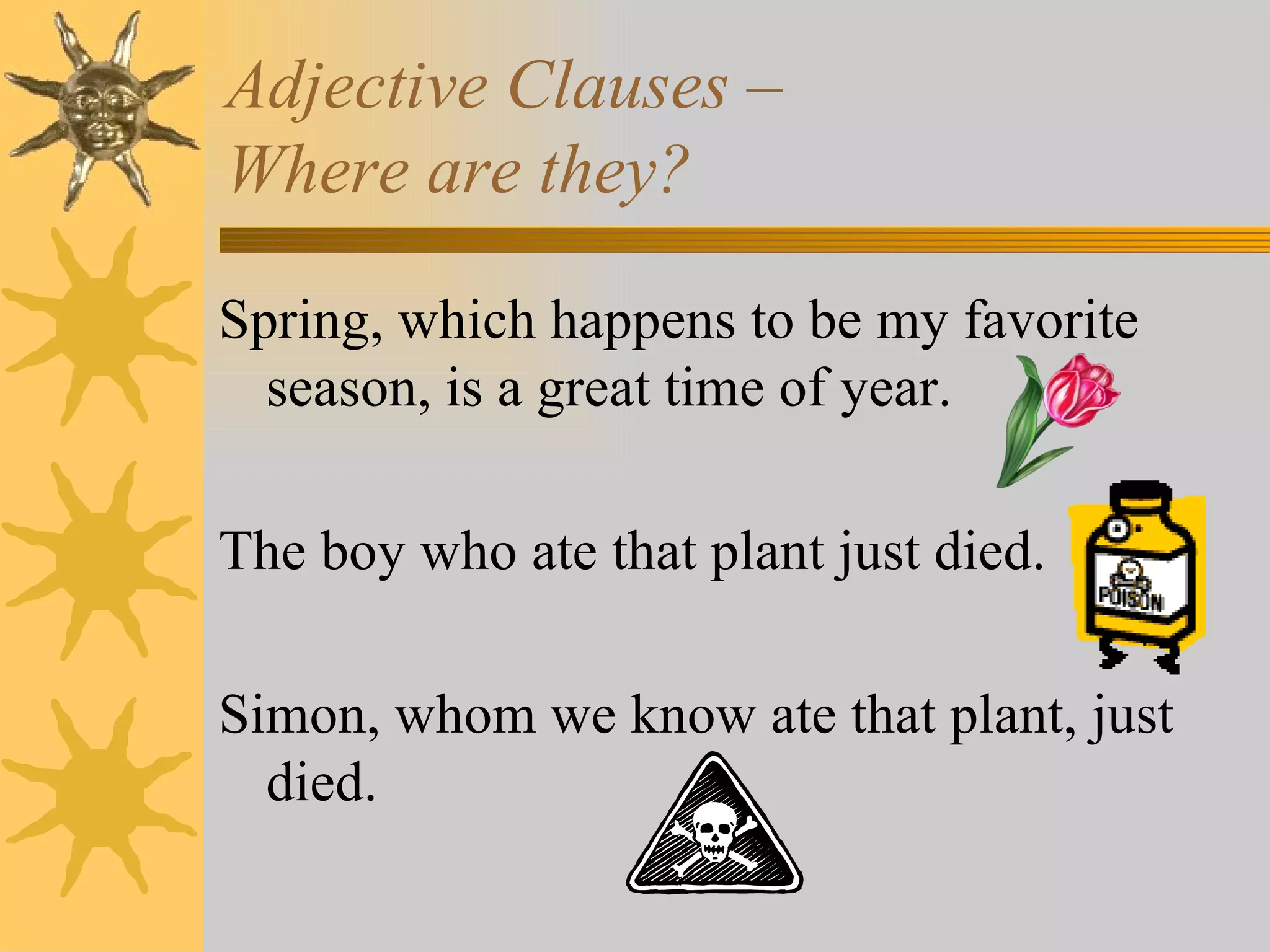 The Adjective Clause | PPT