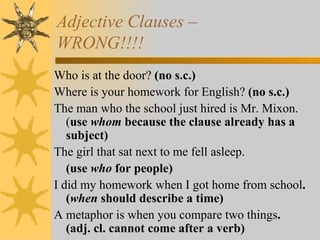 The Adjective Clause | PPT