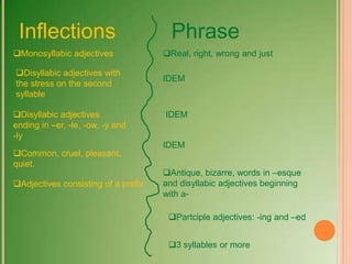 The adjective phrase | PPTX