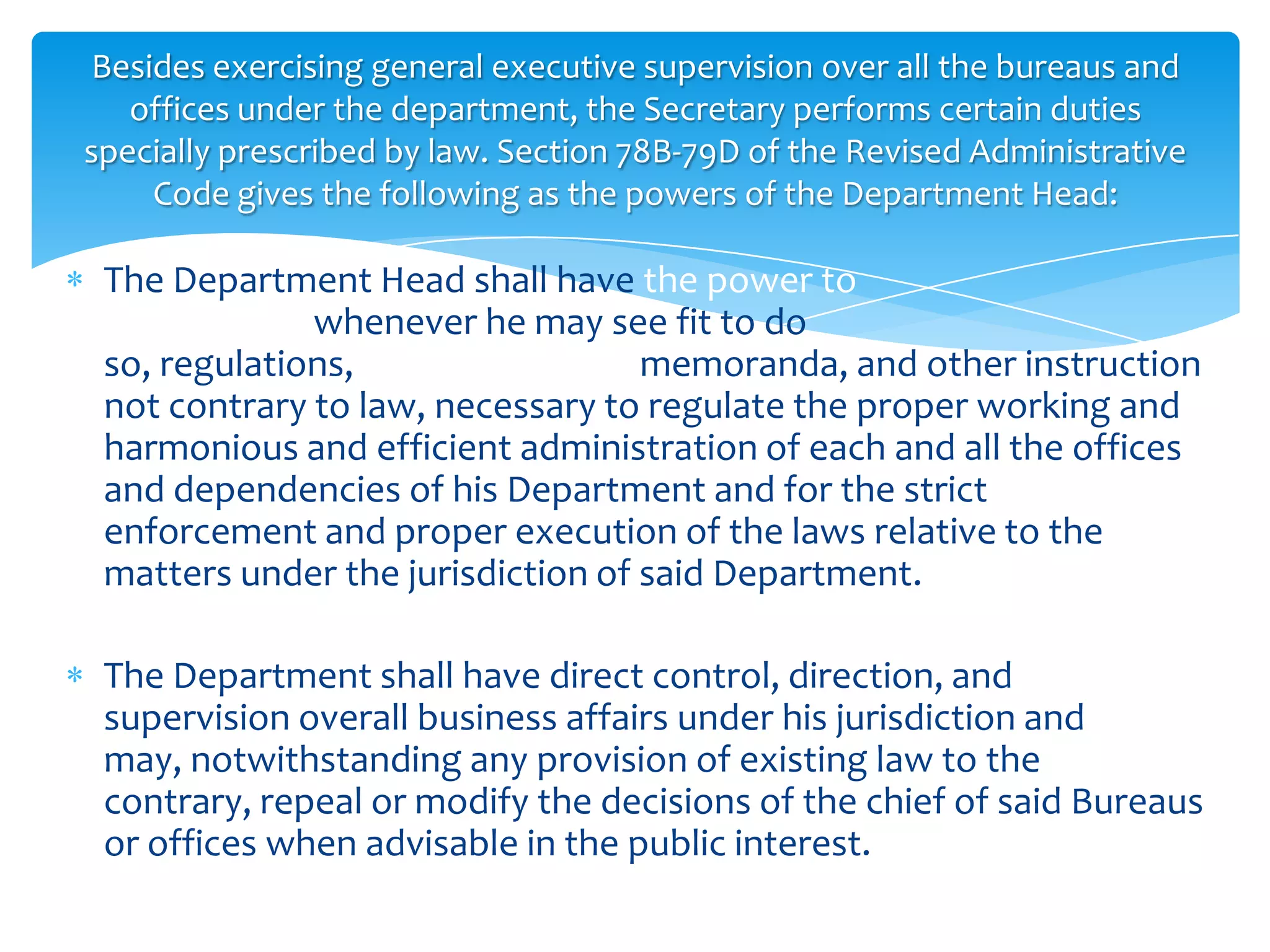 The administrative and supervisory organization | PPTX