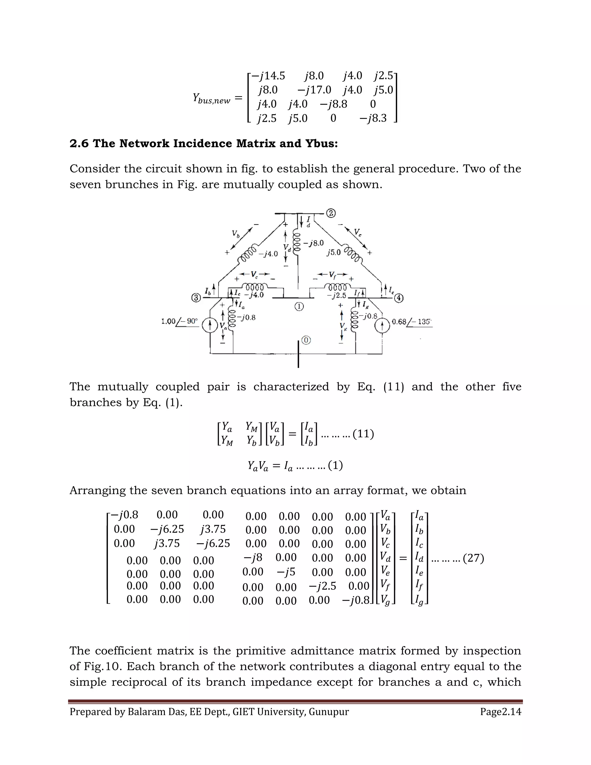 The admittance model and network calculation | PDF