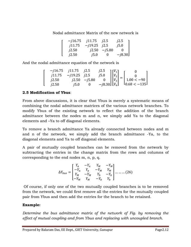 The admittance model and network calculation | PDF | Computer Networking | Computing