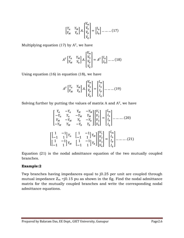 The admittance model and network calculation | PDF | Computer Networking | Computing