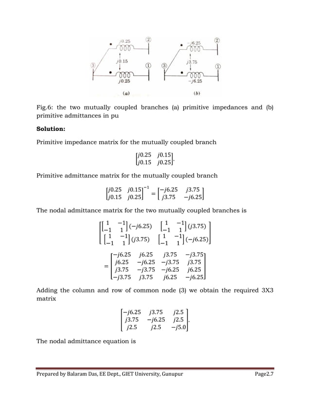 The Admittance Model And Network Calculation Pdf Computer