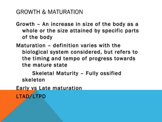 The Adolescent Footballer - Phases of growth and common injuries | PPT ...
