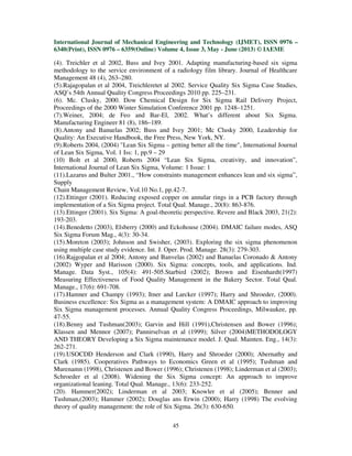 The advancement & effect of six sigma approach in a modern | PDF