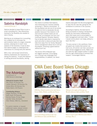 Cbiz Women's Advantage August 2015 | PDF