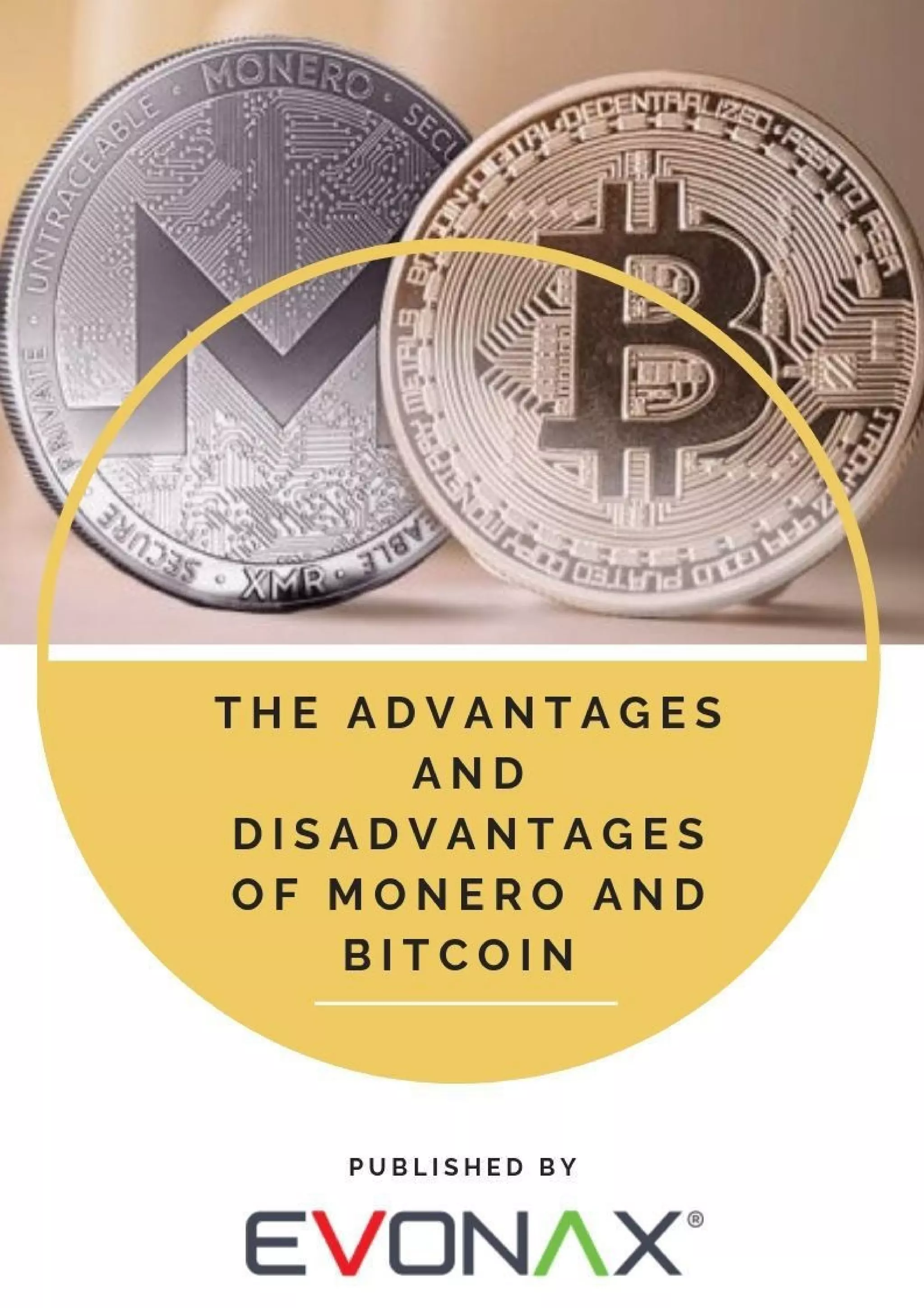 The advantages and disadvantages of monero and bitcoin published by ...
