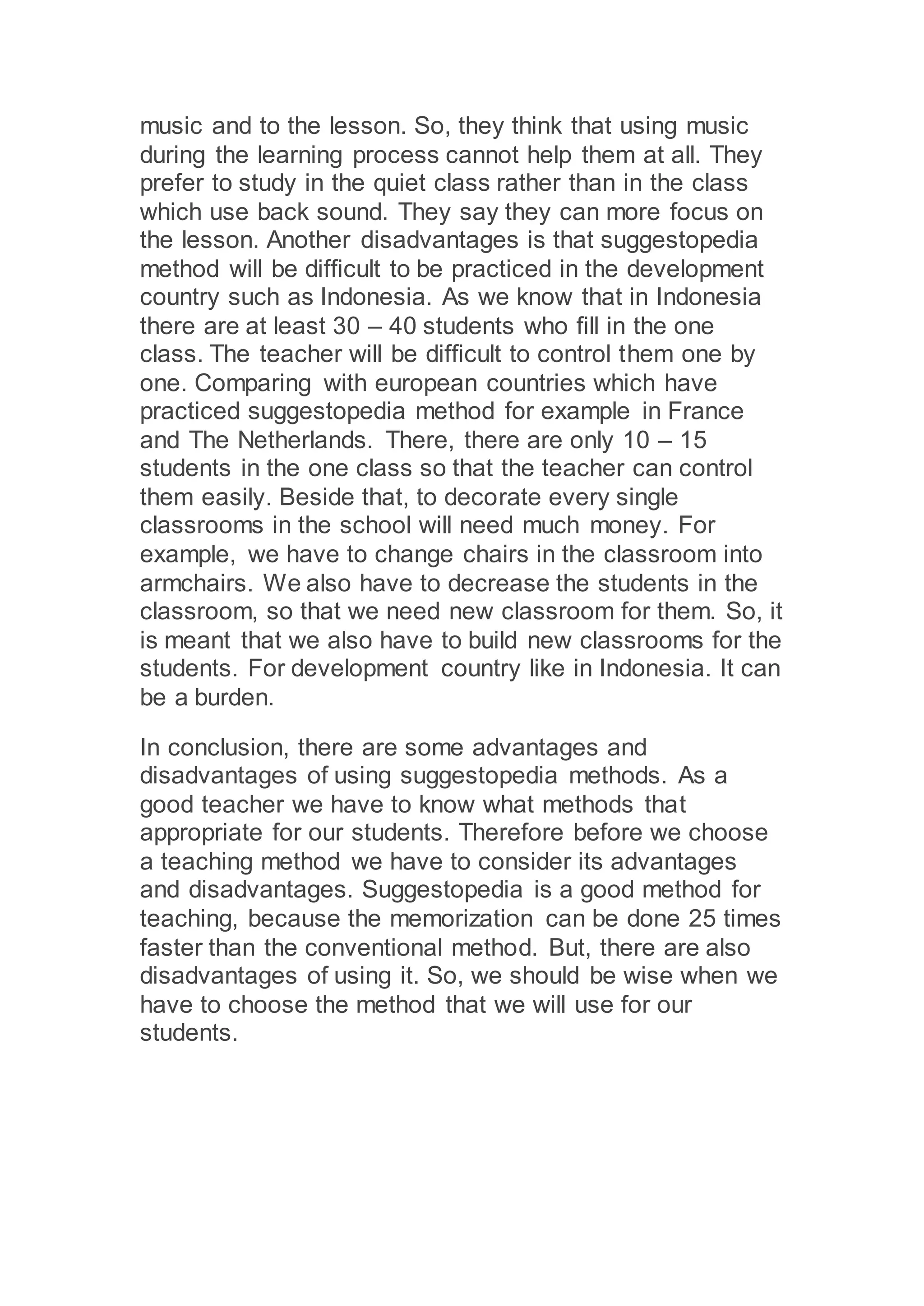 The advantages and disadvantages of teaching english using ...