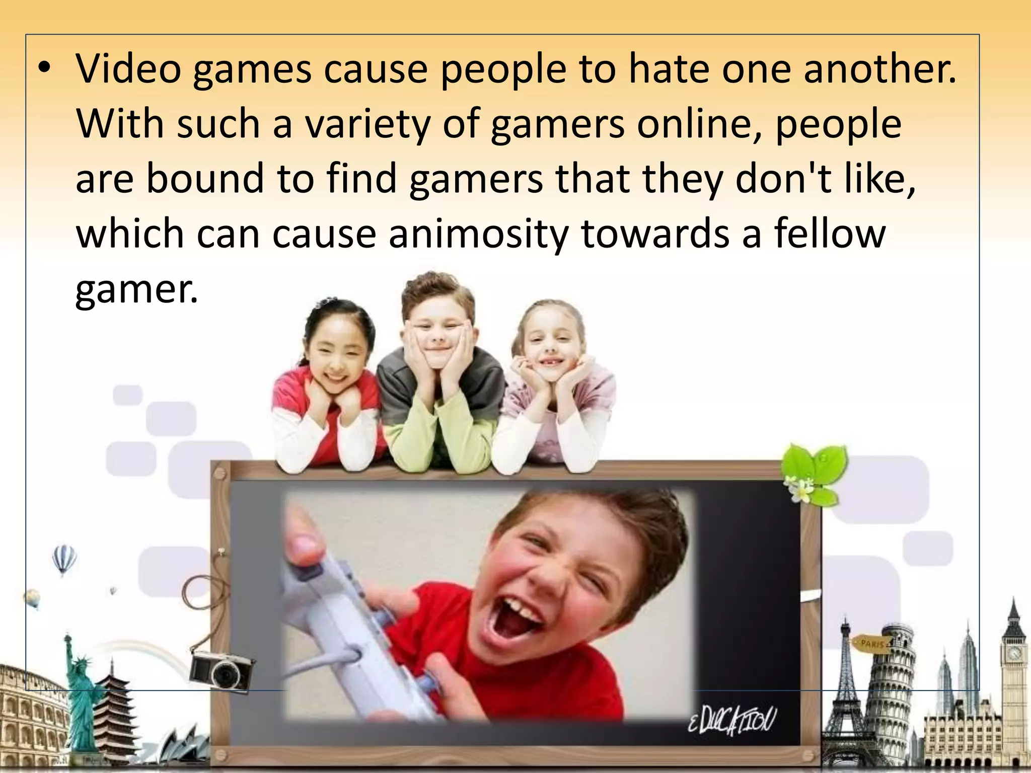 The advantages and disadvantages of video games. | PPT