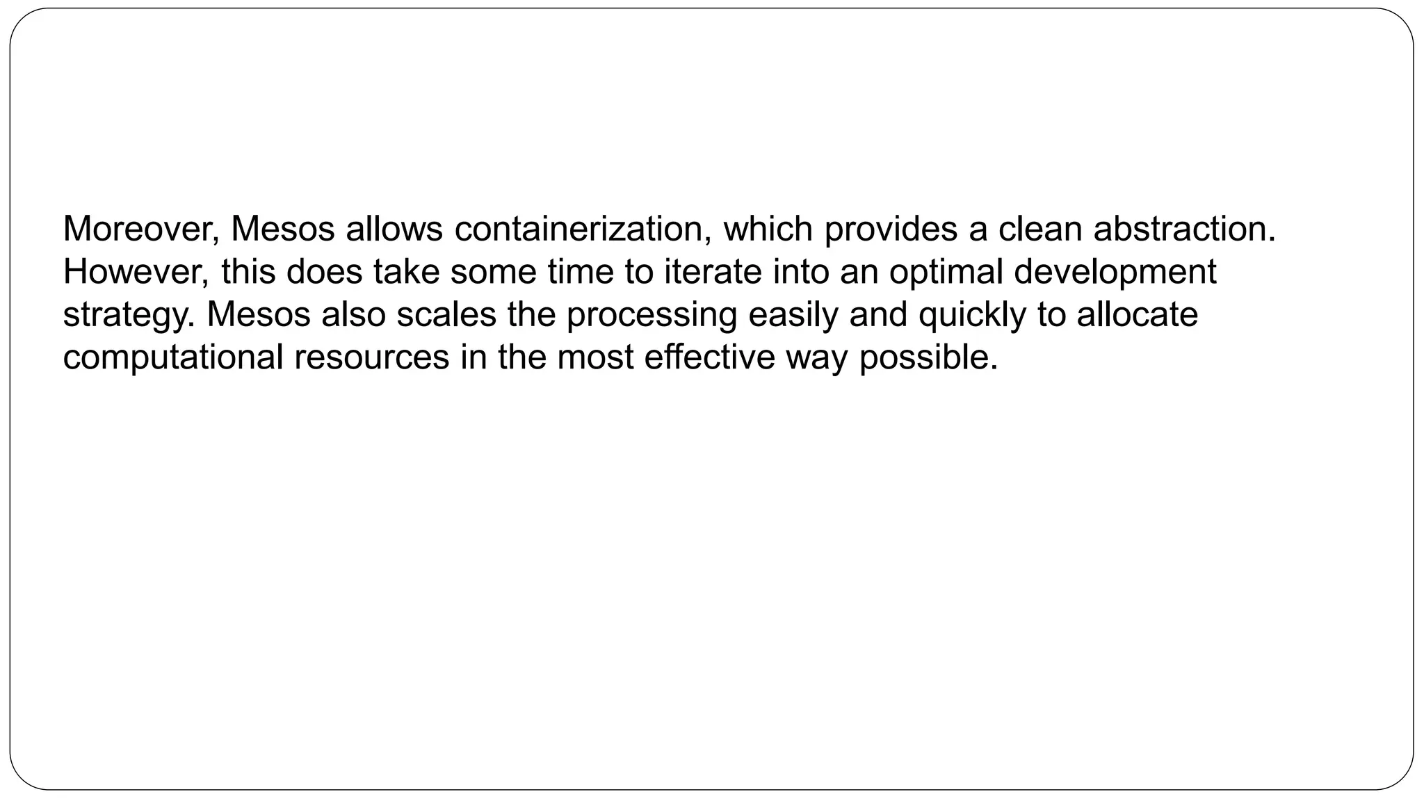 The advantages of apache mesos | PPTX