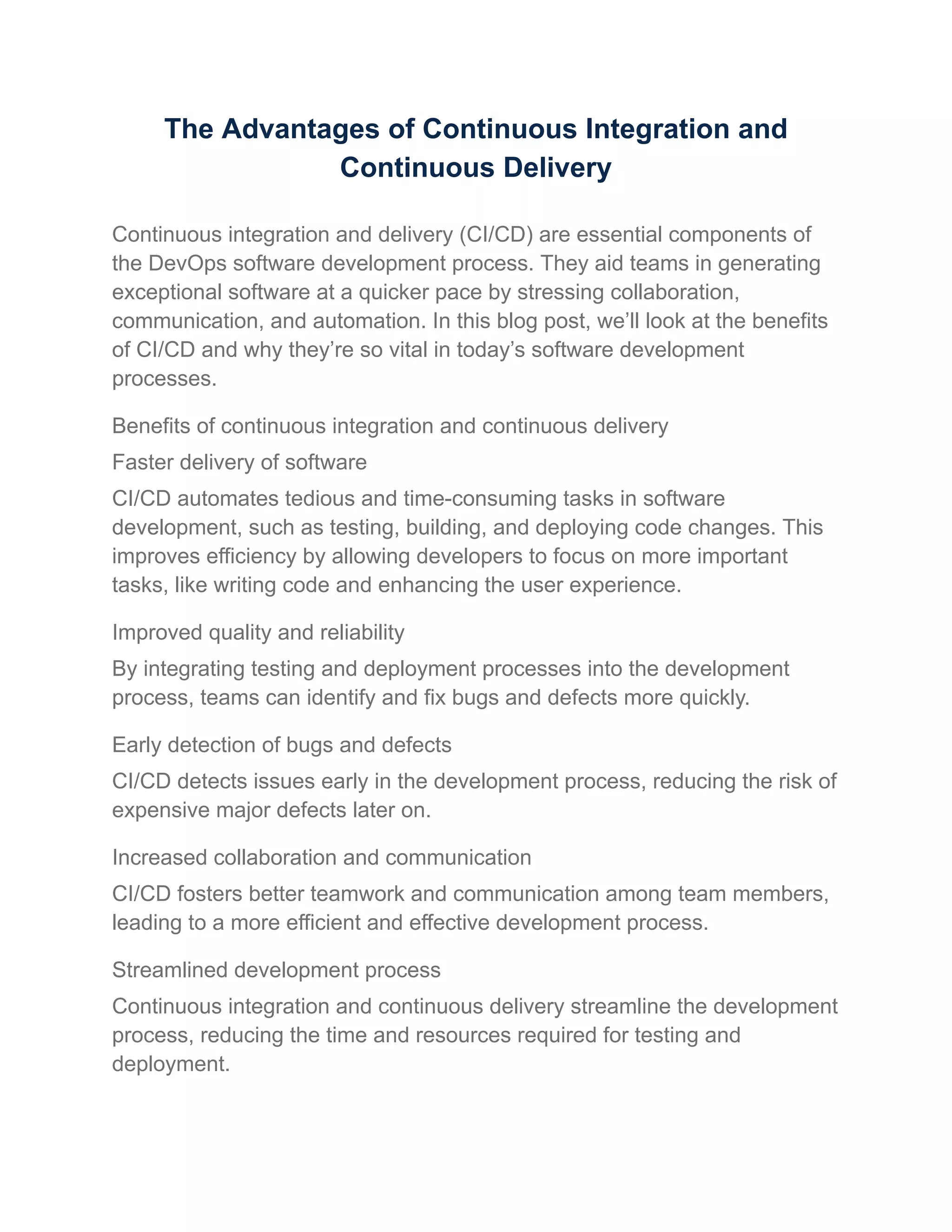 The Advantages of Continuous Integration and Continuous Delivery.pdf